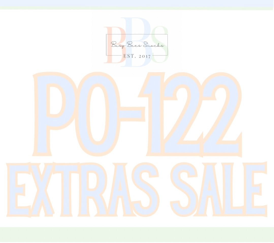 Pre Sale 122: Extras Release! – tagged "Pre Order 122" – Page 2 – Busy Bee Smocks!