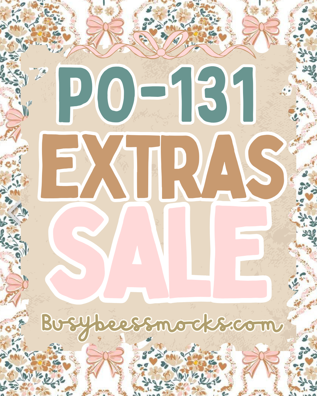 Pre Sale 131: Extras Release – Busy Bee Smocks!