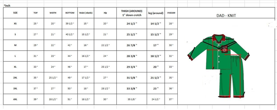 Size Charts – Busy Bee Smocks!